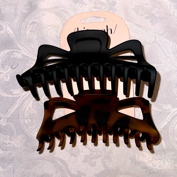 Kitsch | Accessories | Jumbo Classic Claw Clips 2pc Recycled Plastic ...